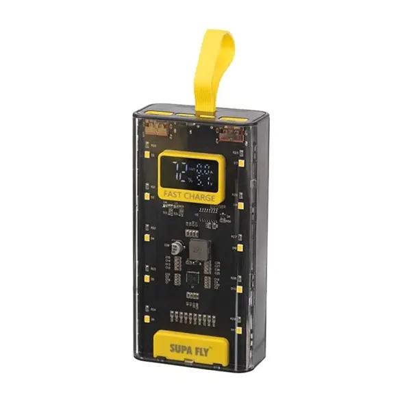 Supa Fly Circuit Series Power Bank 20000mah LCD 22.5W PD – Transparent ...